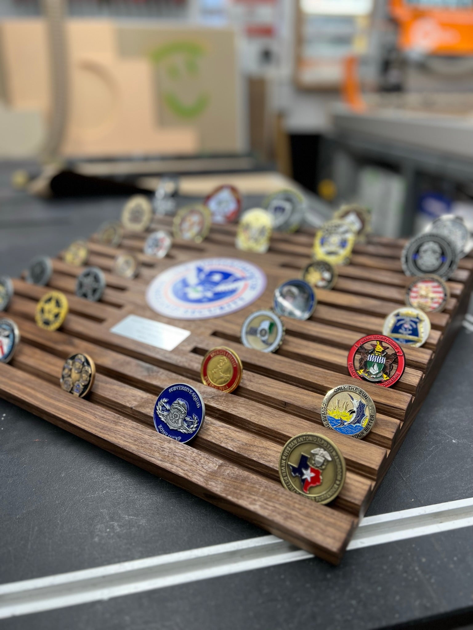 Desktop Coin Holder – Veteran Wood Co.